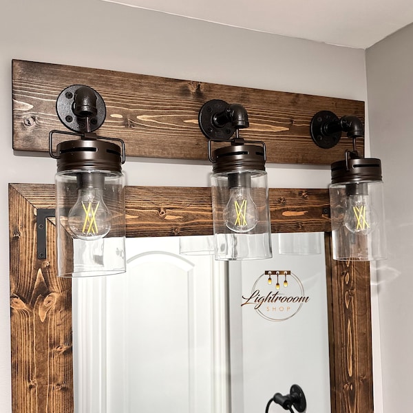 Rustic Bathroom Lighting - Etsy