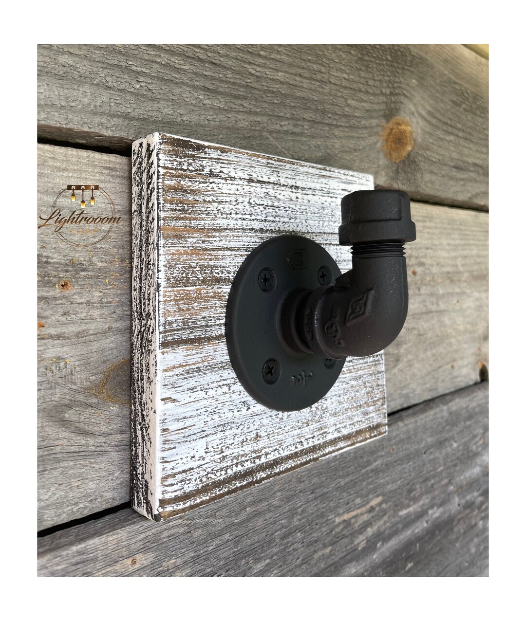 Rustic Industrial Handmade Modern Hook, Pipe Bathroom, Workshop, Office ...