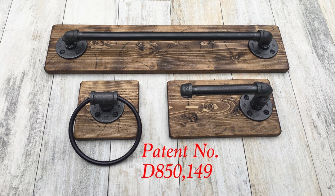 Rustic Bathroom Set Industrial Pipe Set Full Bathroom - Etsy