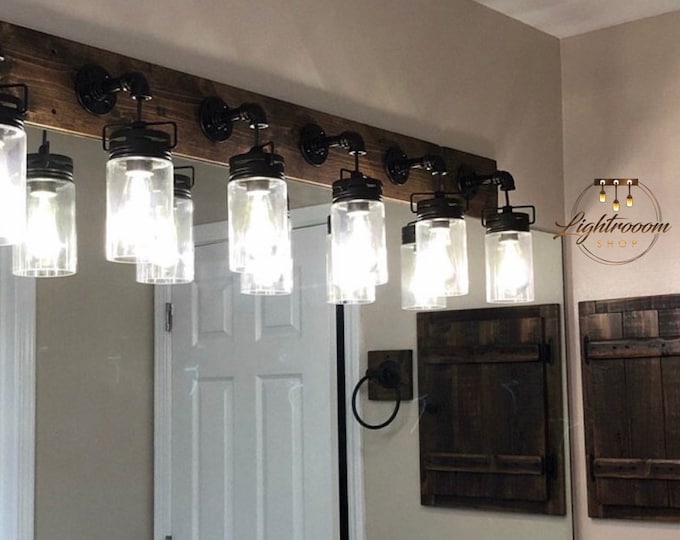 Unique Vanity Light, 2-3-4-5-6 Glass Shade Light,bathroom Fixture ...