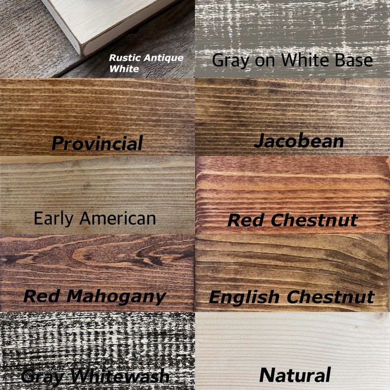 Sample Wood Sample Stain Colors Espresso Whitewash | Etsy