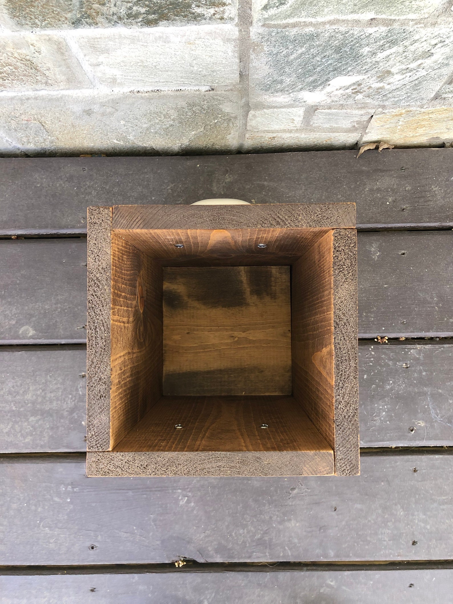 SPECIAL WALNUT Rustic Garbage Can Bathroom Trash Can 3 or 4 | Etsy