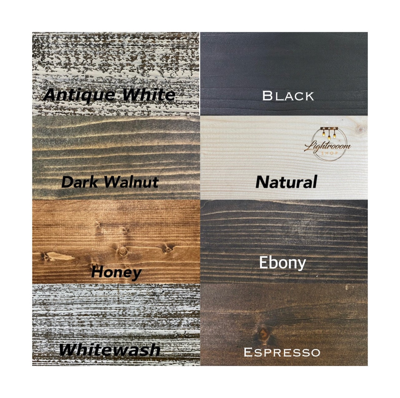 Sample Wood Sample Stain Colors Espresso Whitewash | Etsy