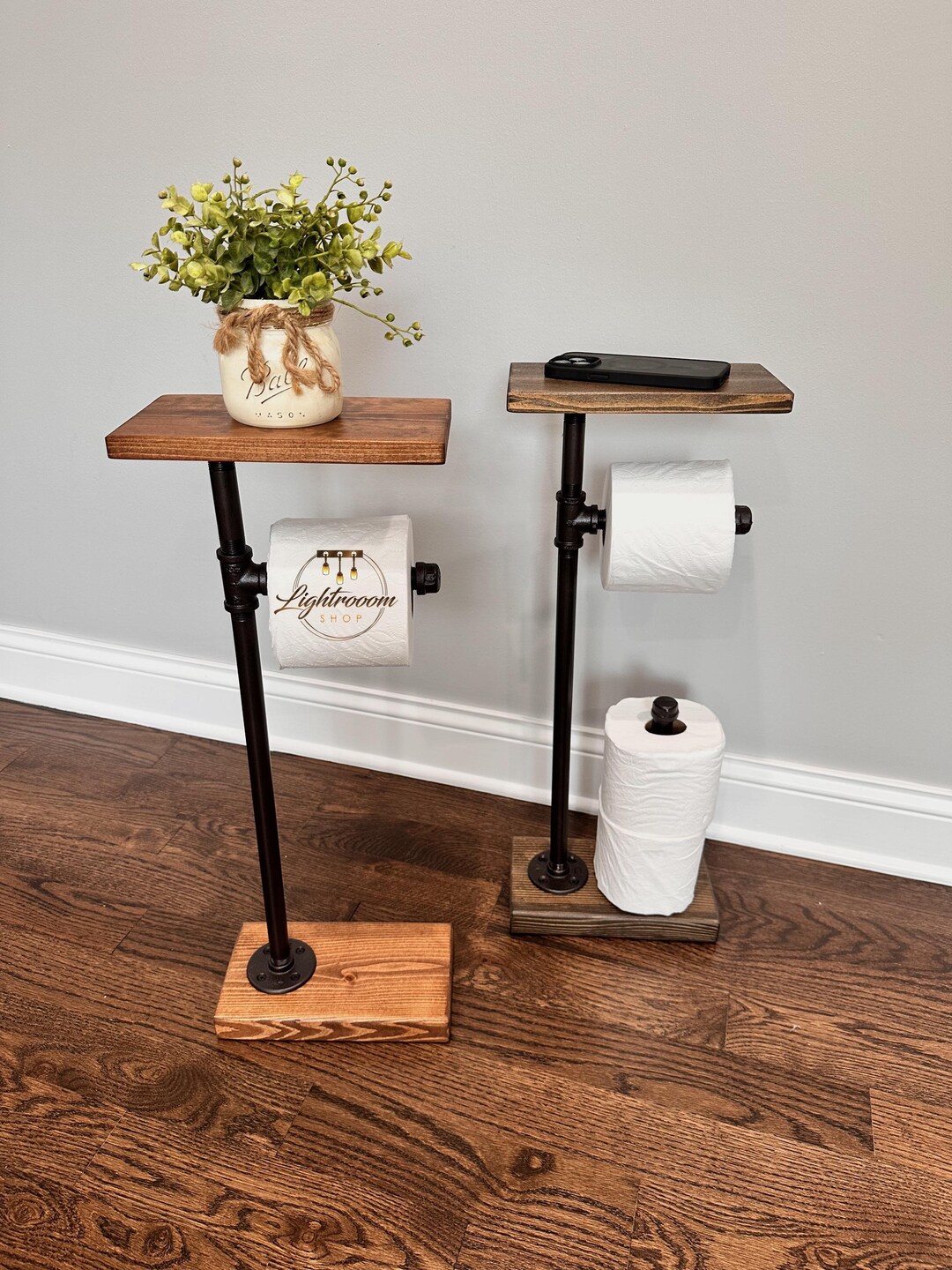 HEAVY BASE Toilet Paper Holder, TP With Shelf, Phone Shelf Holder ...