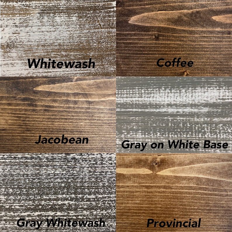 Sample Wood Sample Stain Colors Espresso Whitewash | Etsy