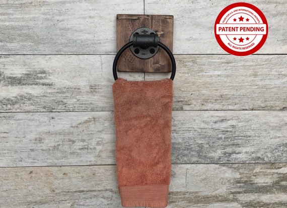 Industrial Rustic Modern Handmade Hand Towel Ring Bathroom