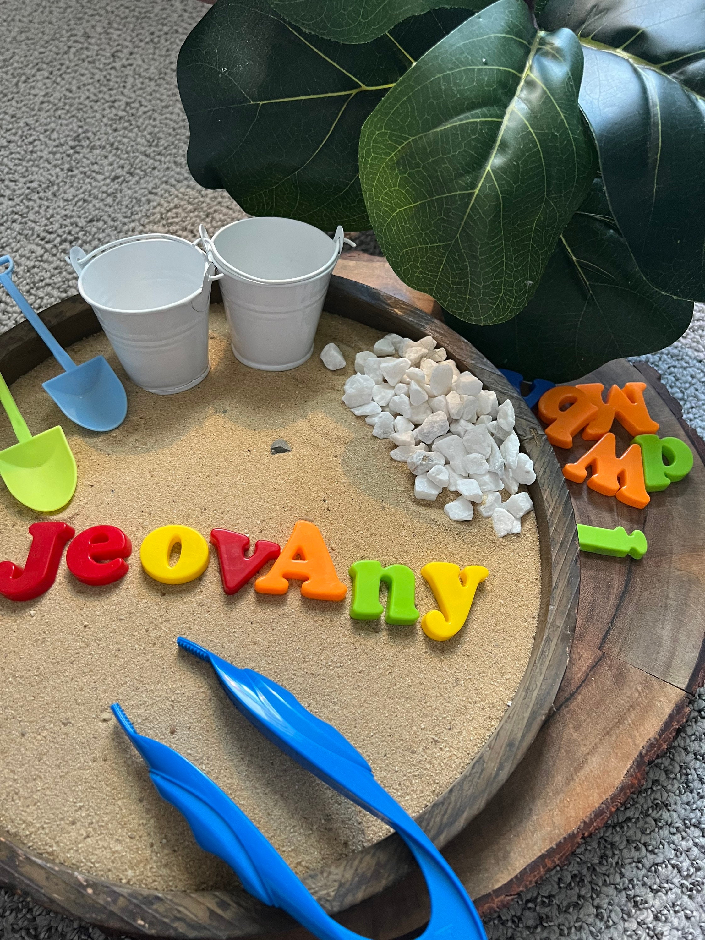 Letter Recognition Sensory Bin - Etsy