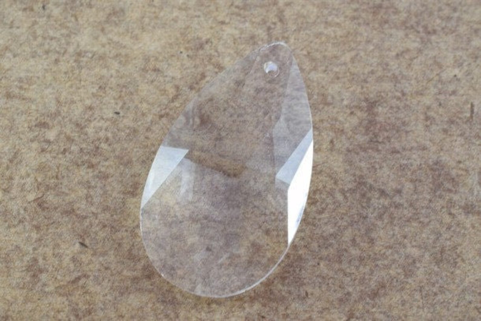 Crystal Chandelier Faceted Teardrop Prisms, Clear AB Iridescent ...