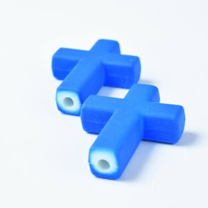 Matte Rubberized Plastic Cross Beads Plastic Cross - Etsy