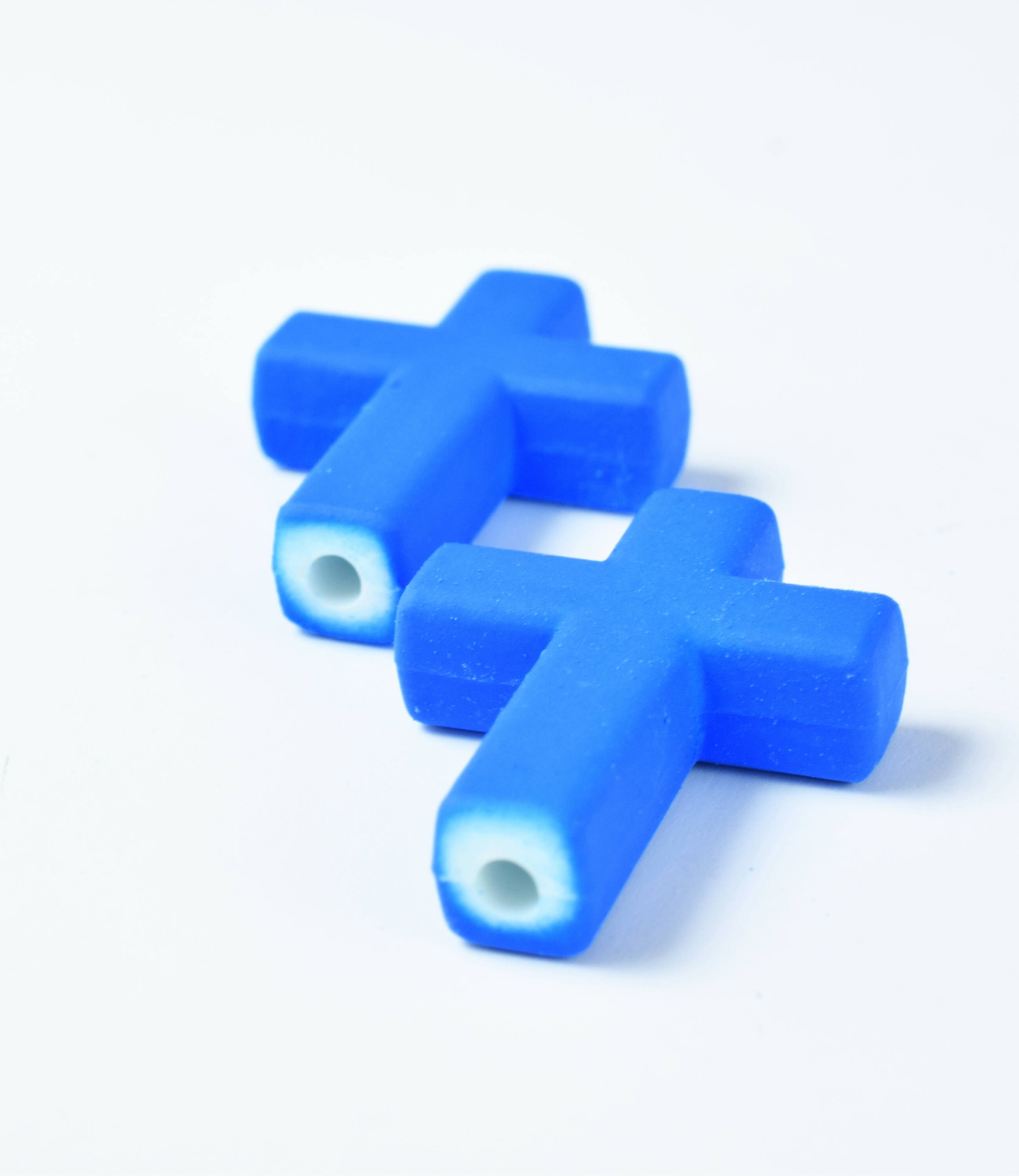 Matte Rubberized Plastic Cross Beads Plastic Cross - Etsy