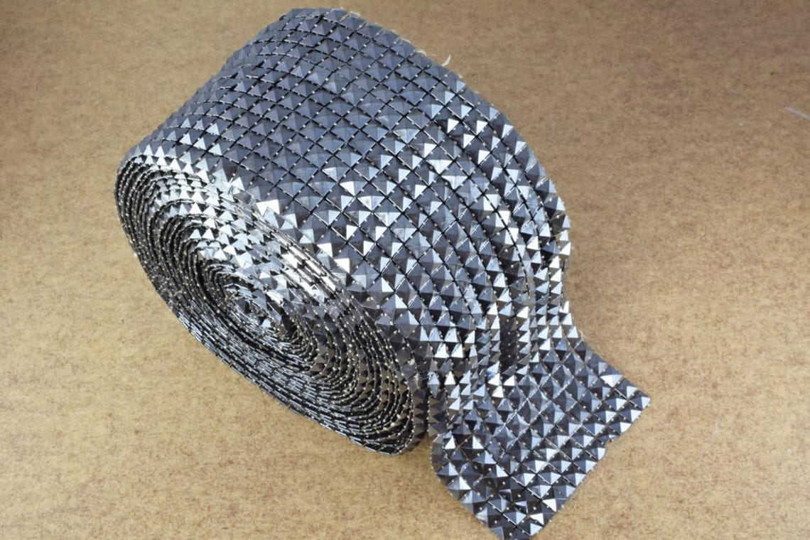 Studded Mesh Roll Pyramid Mesh Roll Trim 10 Yard Roll for - Etsy