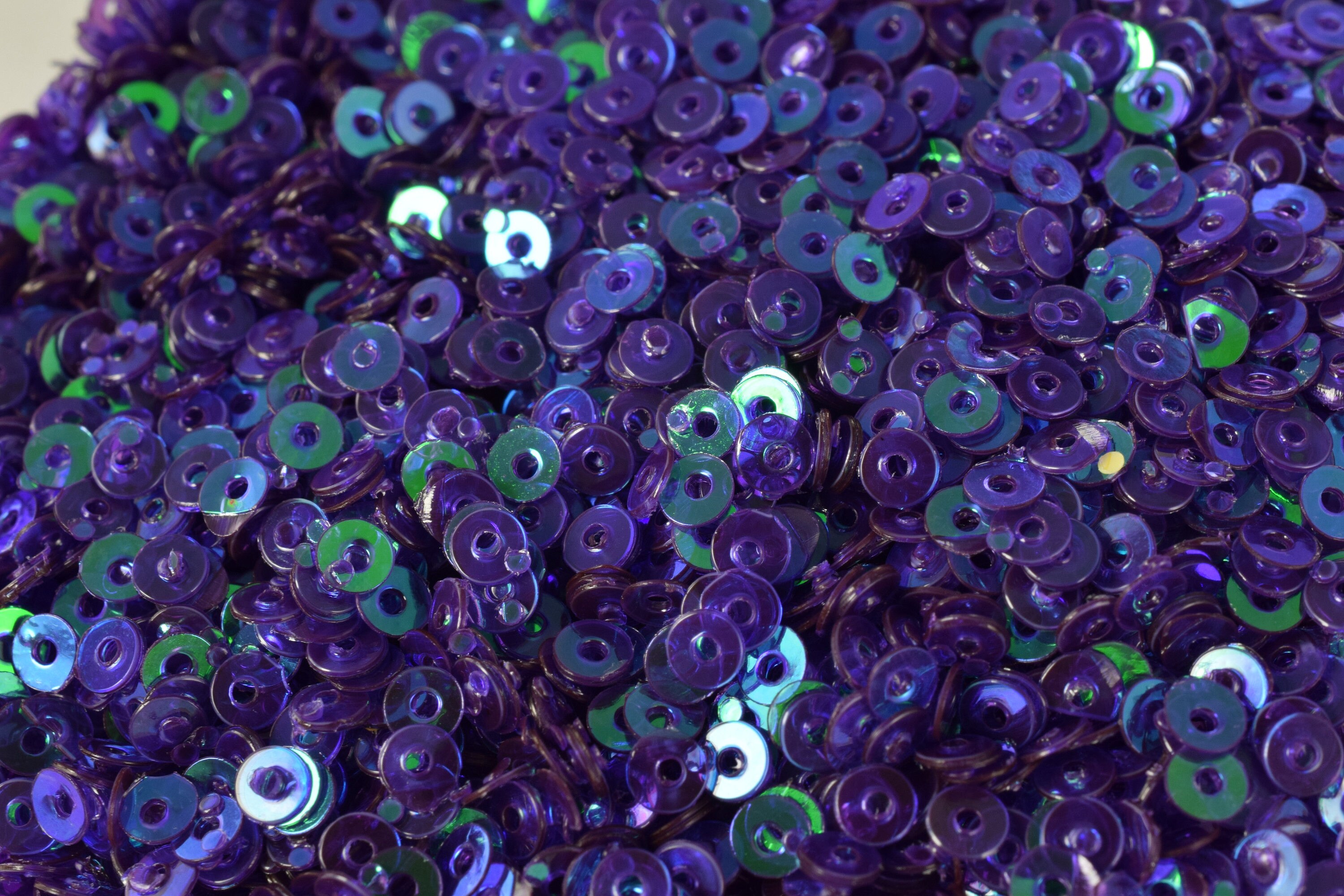 3/4/6mm Blue Violet Iridescent Sequins Sheen Round | Etsy