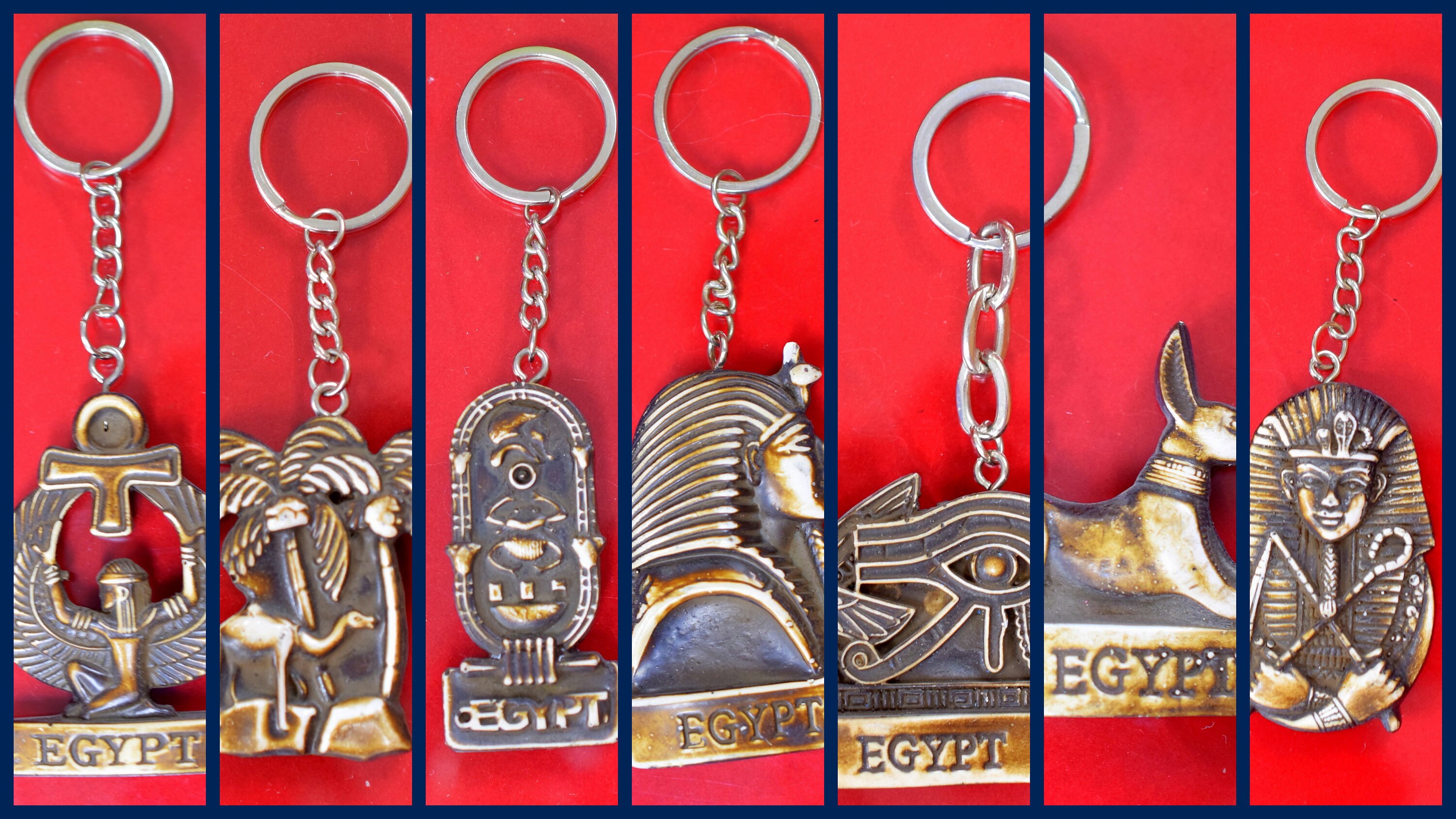 Ancient Egyptian Key Chain King Tut Eye of Hours Camel - Etsy