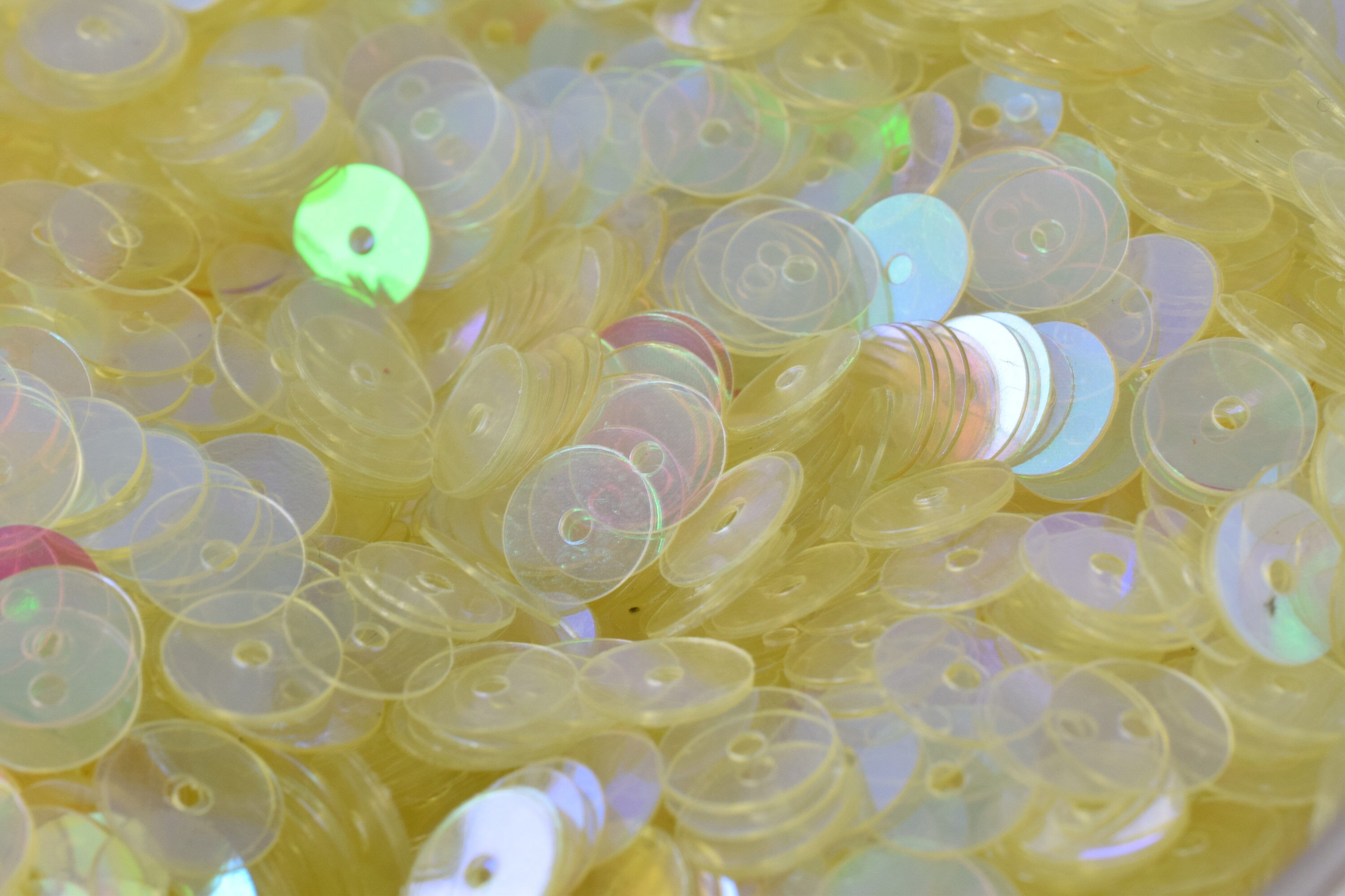 3mm/4mm/6mm Clear Iridescent Flat Sequins Round Sequins/Loose | Etsy