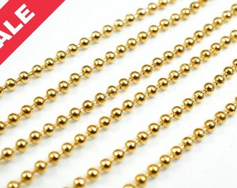 Ball Chain Gold Plated - Etsy