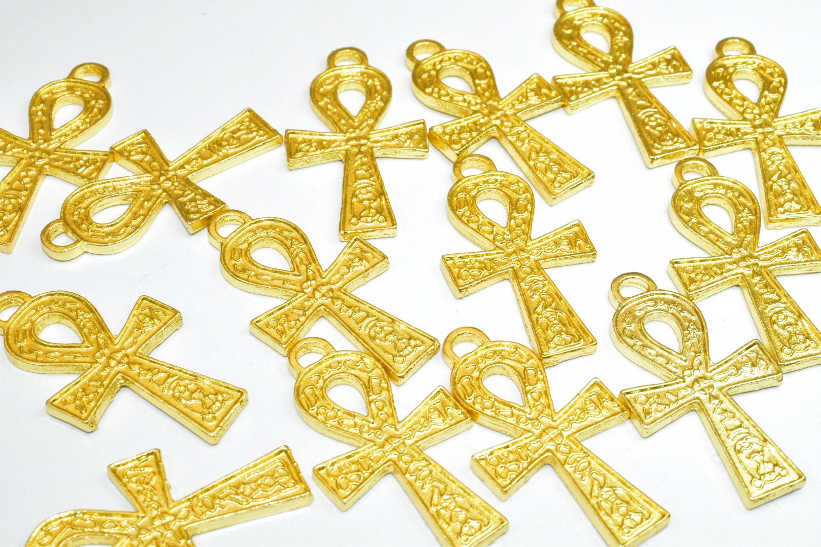 15pcs Egyptian Ankh Life Symbol Key Charm Size 36x20mm Silver - Etsy