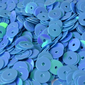 4mm Aqua Blue Iridescent Sequins: Shimmering Craft Embellishments ...