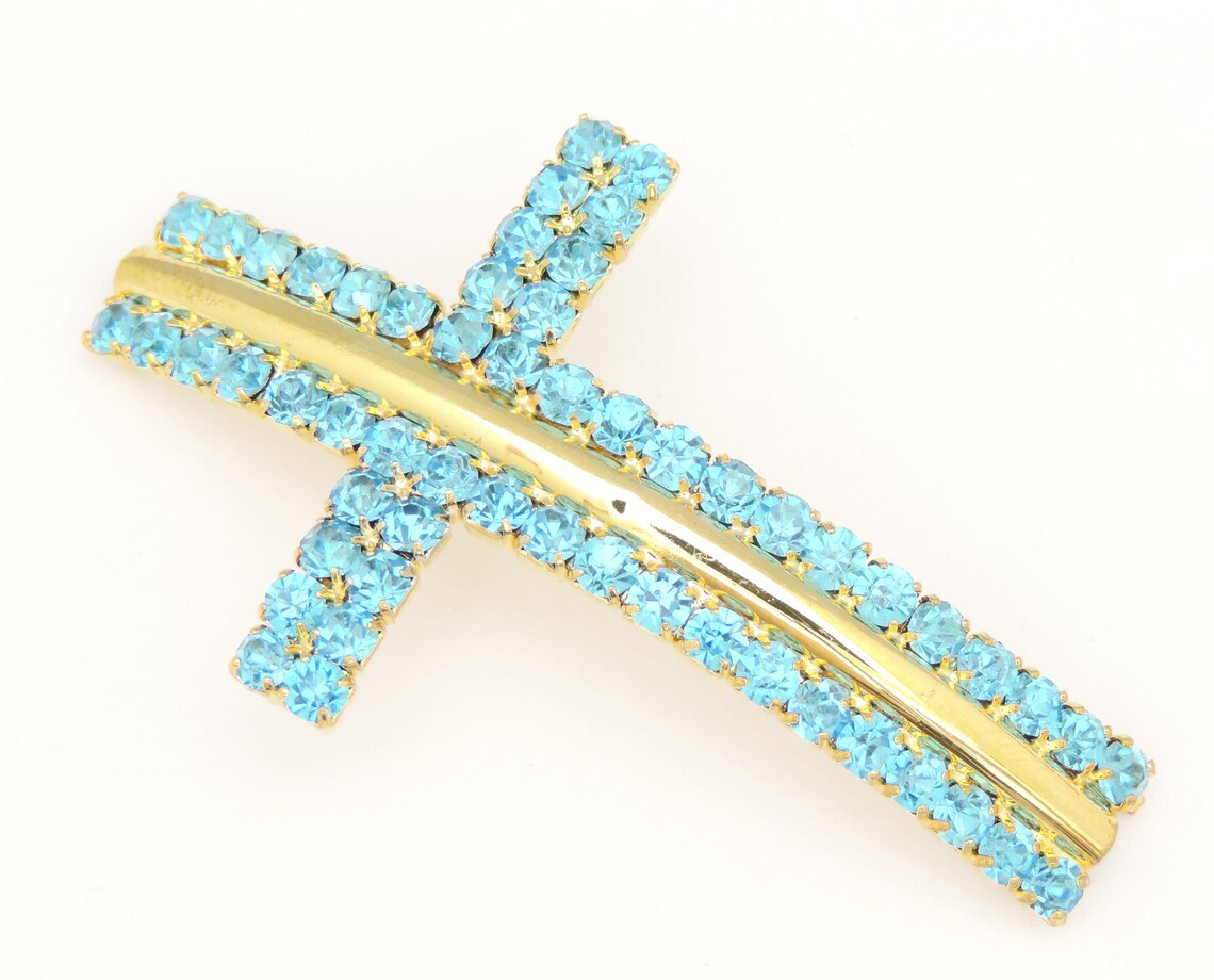Rhinestone Curved Cross Slideway Slide Connector Cross 2 - Etsy