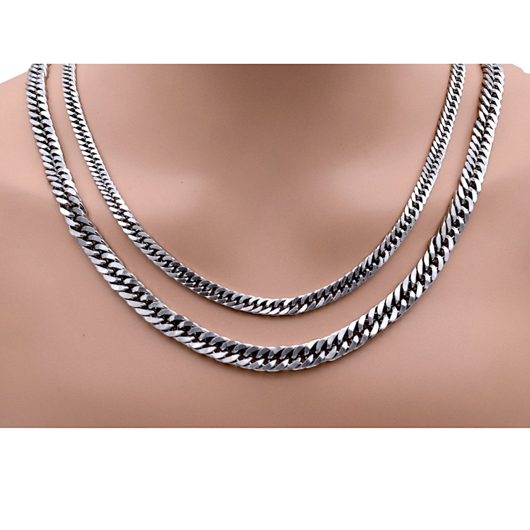 Stainless Steel Wheat Cuban Chain for Jewelry Making Sizes 10mm and 8mm ...