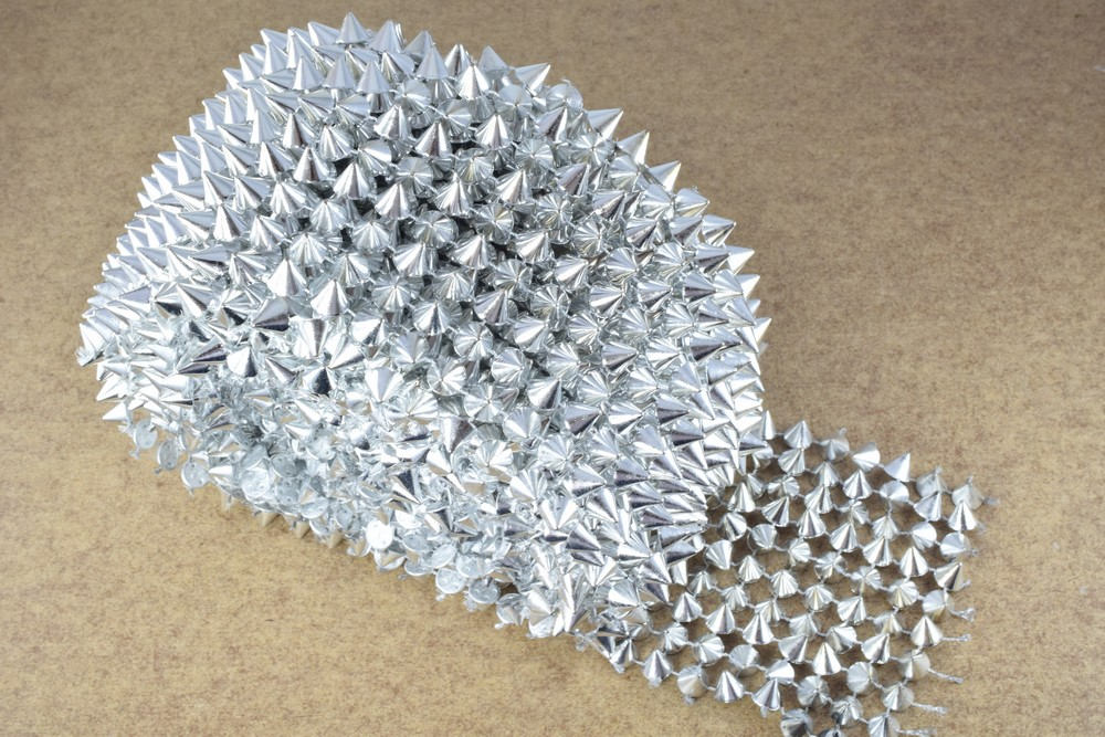 Spike Mesh Roll Trim 5 Yard Silver or Gold or Black or Red - Etsy