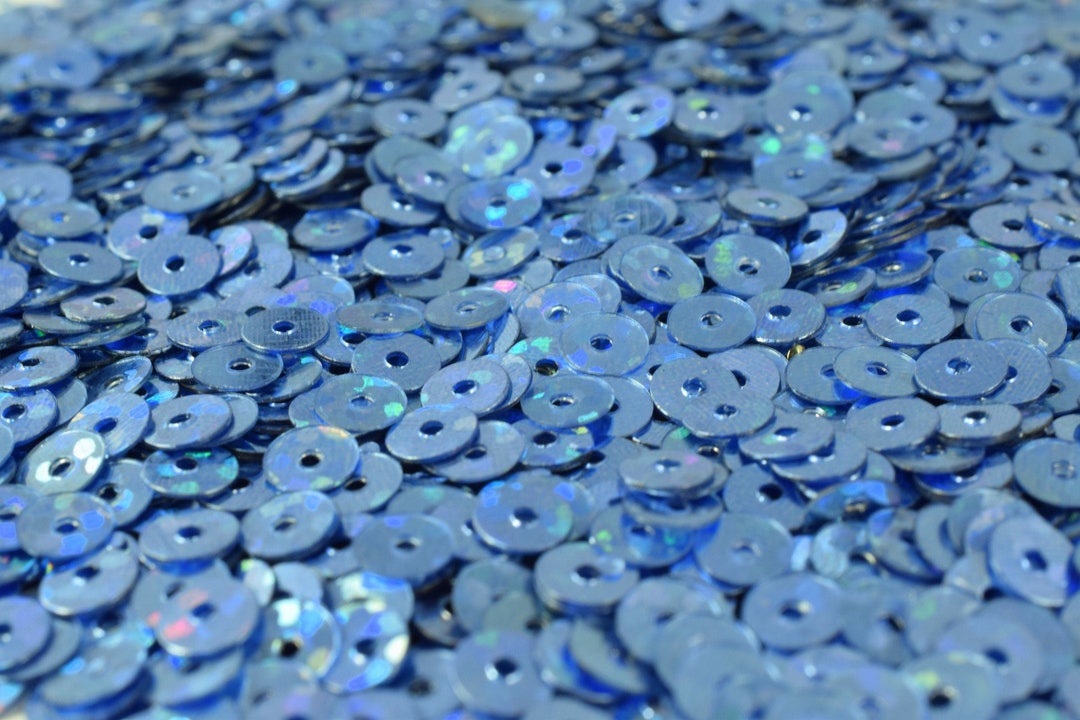 Flat Sequins Round - Ocean Blue Iridescent Loose Sequins - Multi-color ...