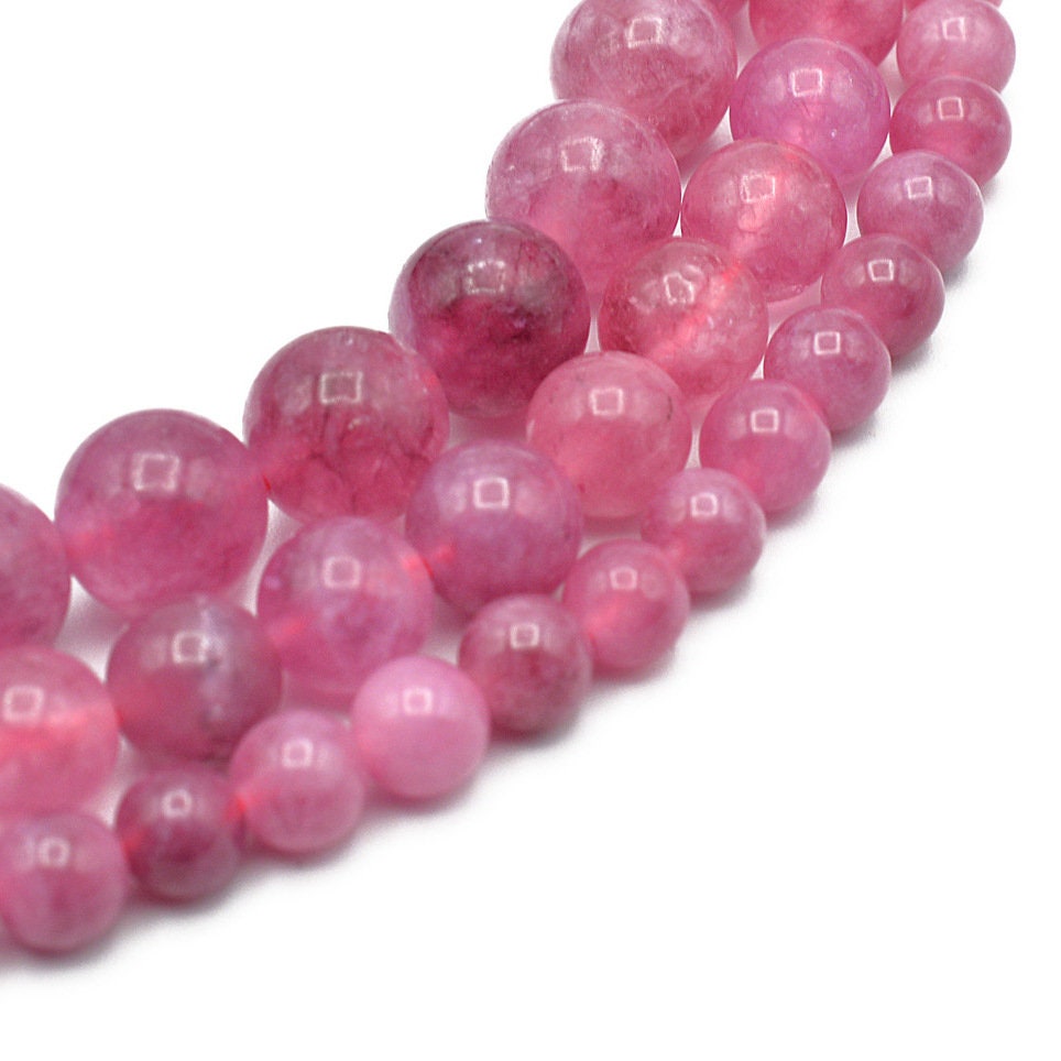 Pink Muscovite Gemstone Round Beads 6mm8mm10mm loose Beads | Etsy