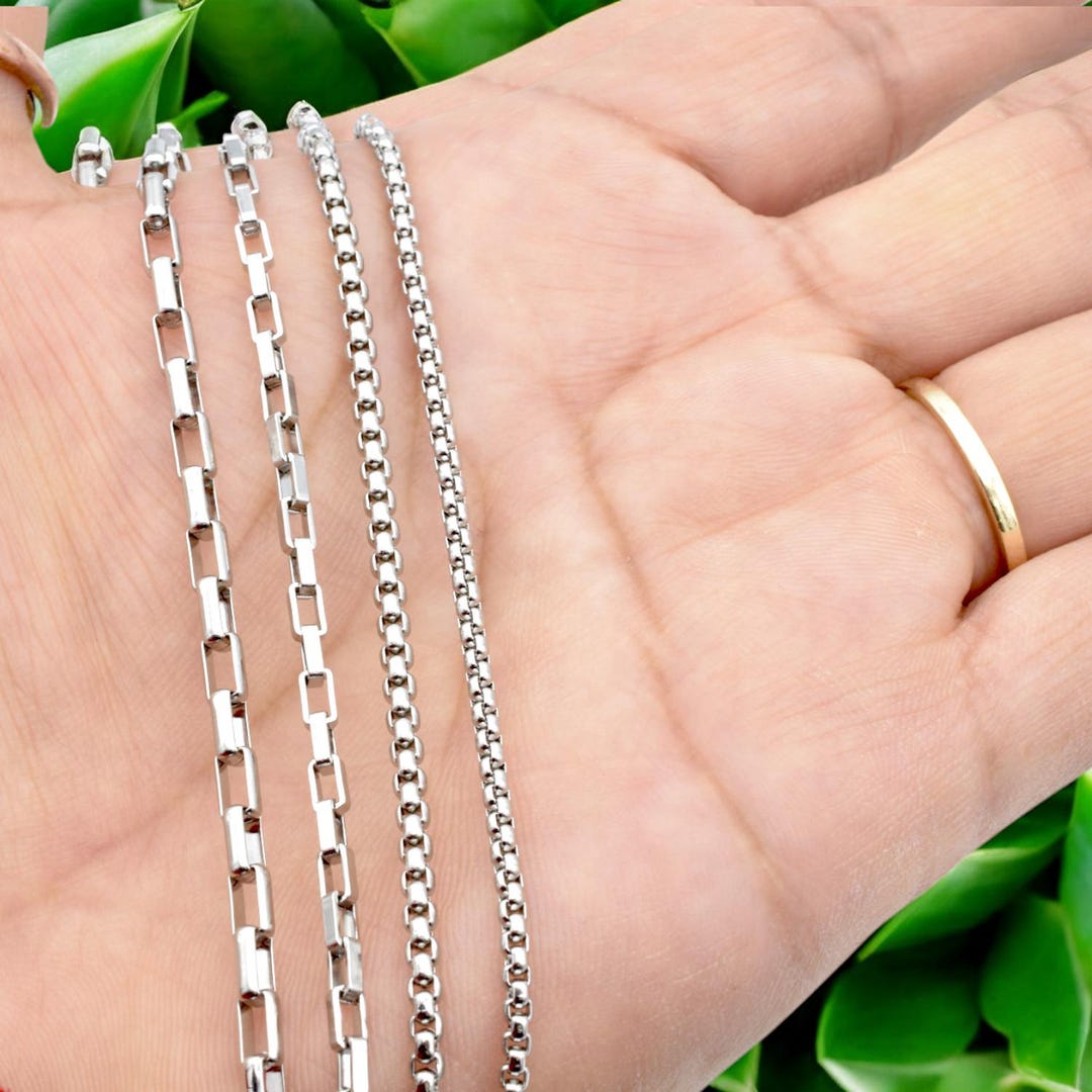 Stainless Steel Chain by the Yard – Elegant Jewelry Making Chains ...