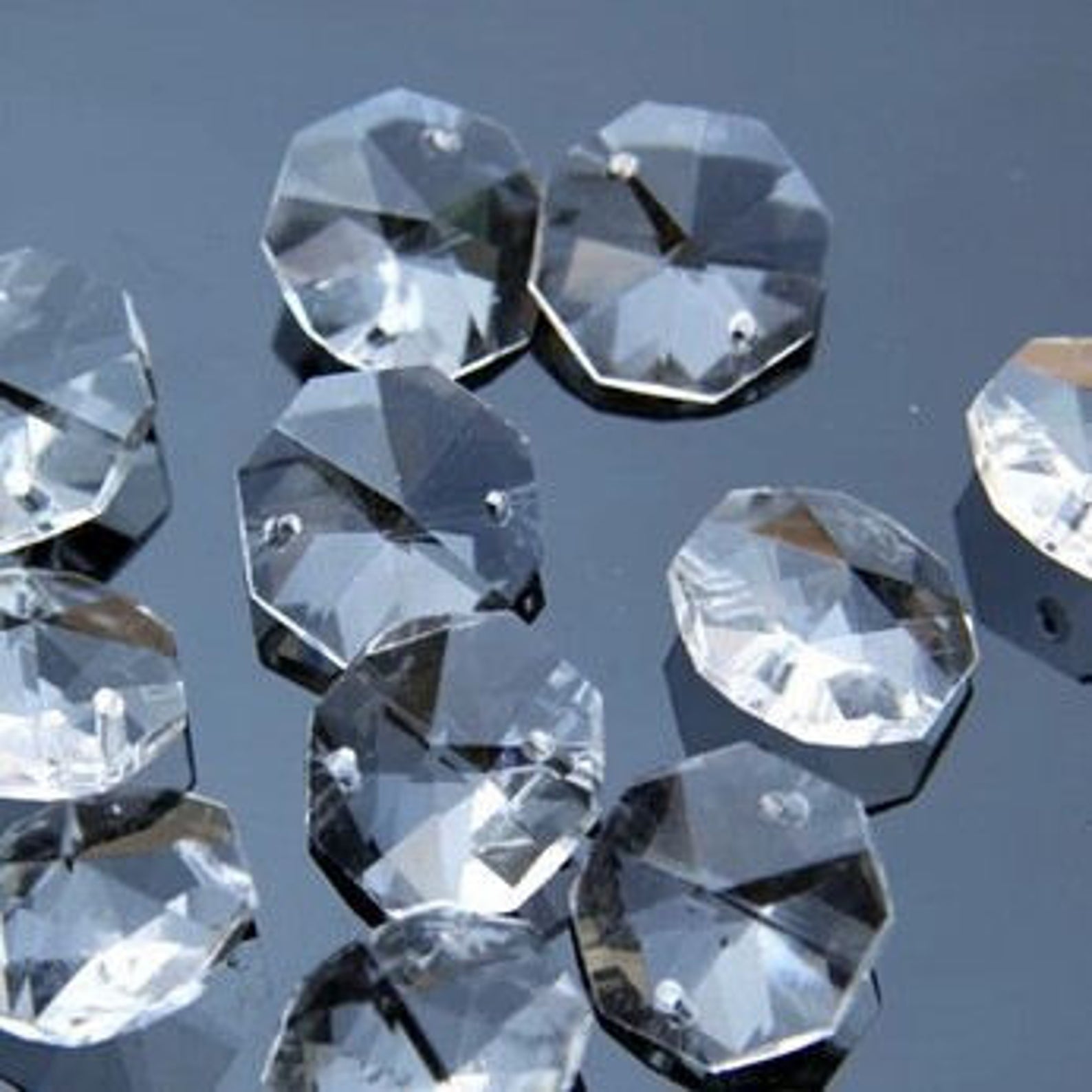 142024mm Lamp Chandelier Parts Octagon Crystal Beads in 2 - Etsy