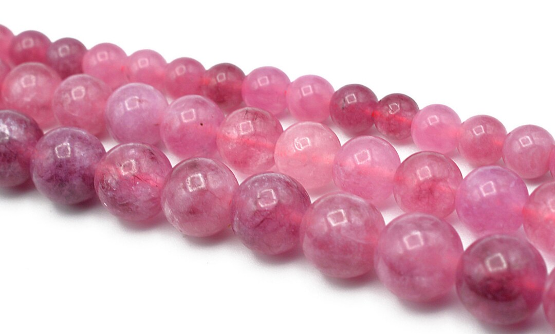 Pink Muscovite Gemstone Round Beads 6mm8mm10mm Loose Beads - Etsy
