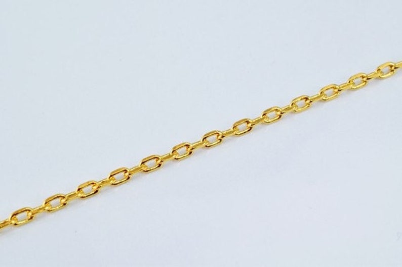 18k Gold Filled EP Chain 18.5 Inch Cg149 - Etsy