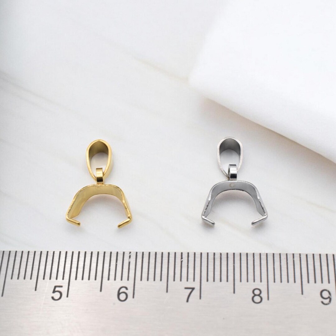 Stainless Steel Bail for Pendants and Jewelry Making 12pcs 8mm - Etsy