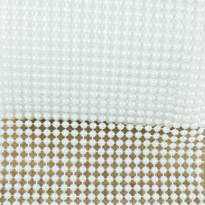 Pearl Mesh Roll Trim 10 Yard White or Creamy Color Roll for Costumes ...