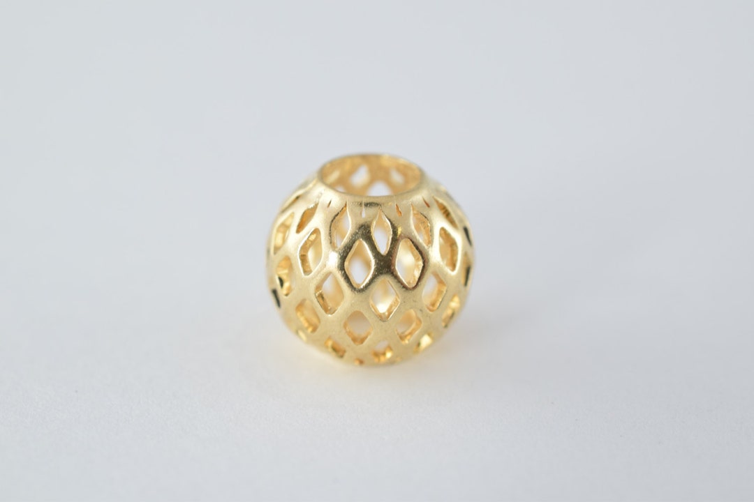 Gold Filled Look, EP Diamond Cut Round Bead 18k Sizes 4MM & 10MM - Etsy