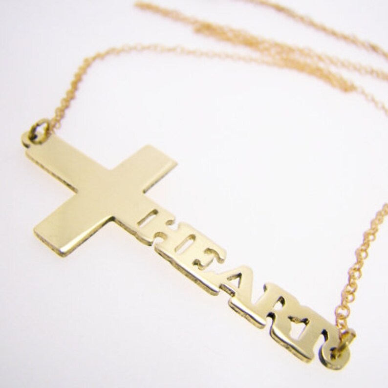 Cross With Name-handcrafted Customize Name - Etsy