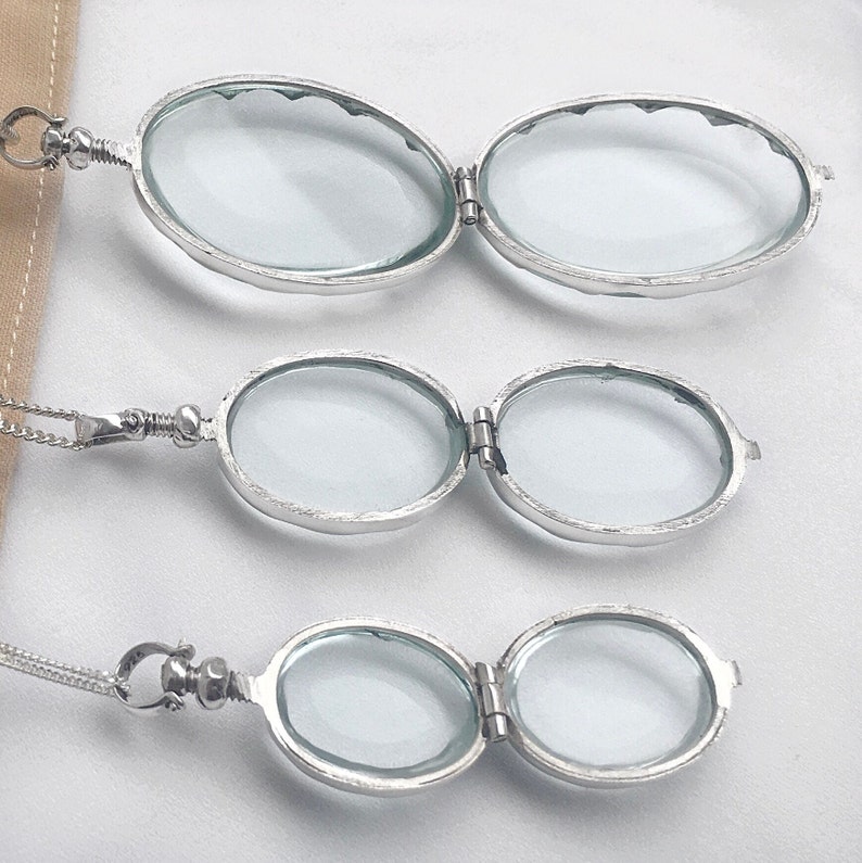 Deep Lockets Oval Locket Fillable Lockets for Gems Birthstone Necklace ...