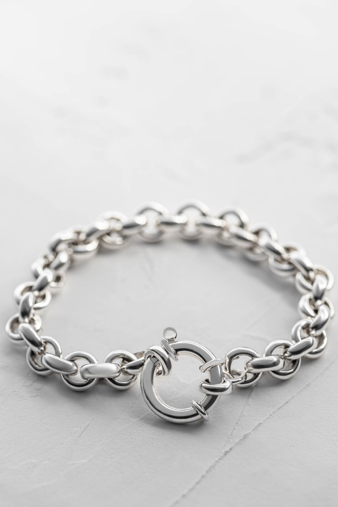 Small Wrist Bracelet Belcher Bracelet for Small Wrist Chunky - Etsy