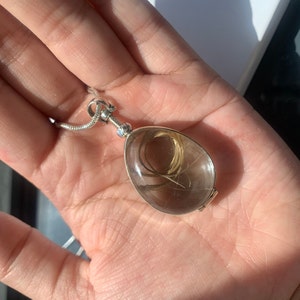 Teardrop Sterling Silver Locket Modern Initial Locket Engraved Initial ...