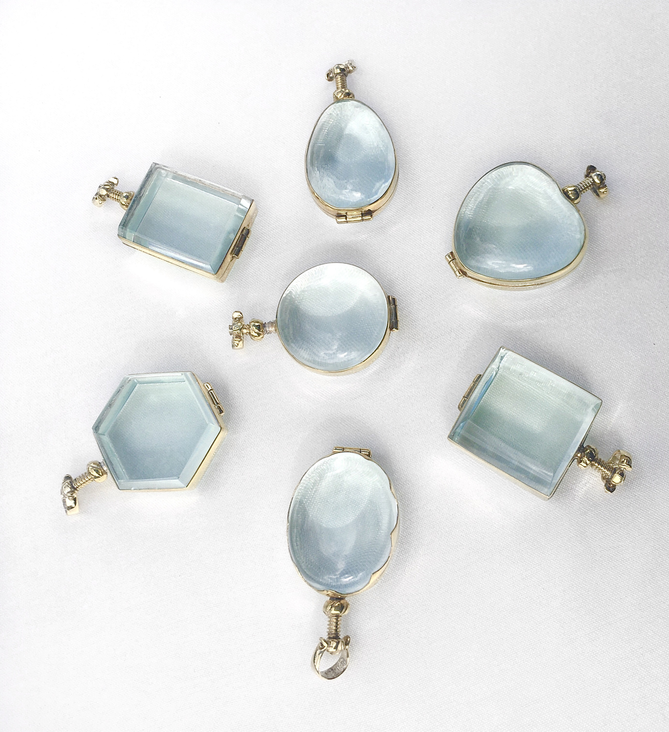 Deep Large Locket Shapes Personalized Deep | Etsy