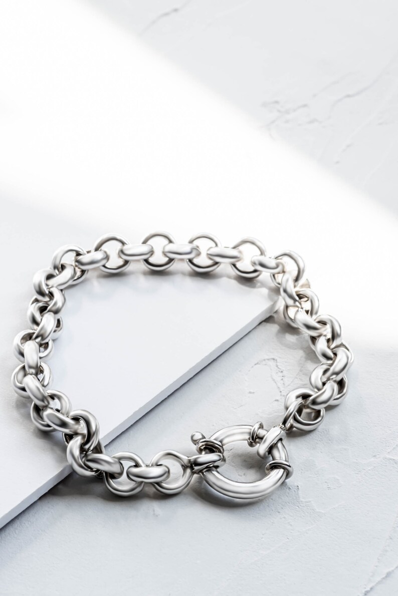 Small Wrist Bracelet Belcher Bracelet for Small Wrist Chunky - Etsy
