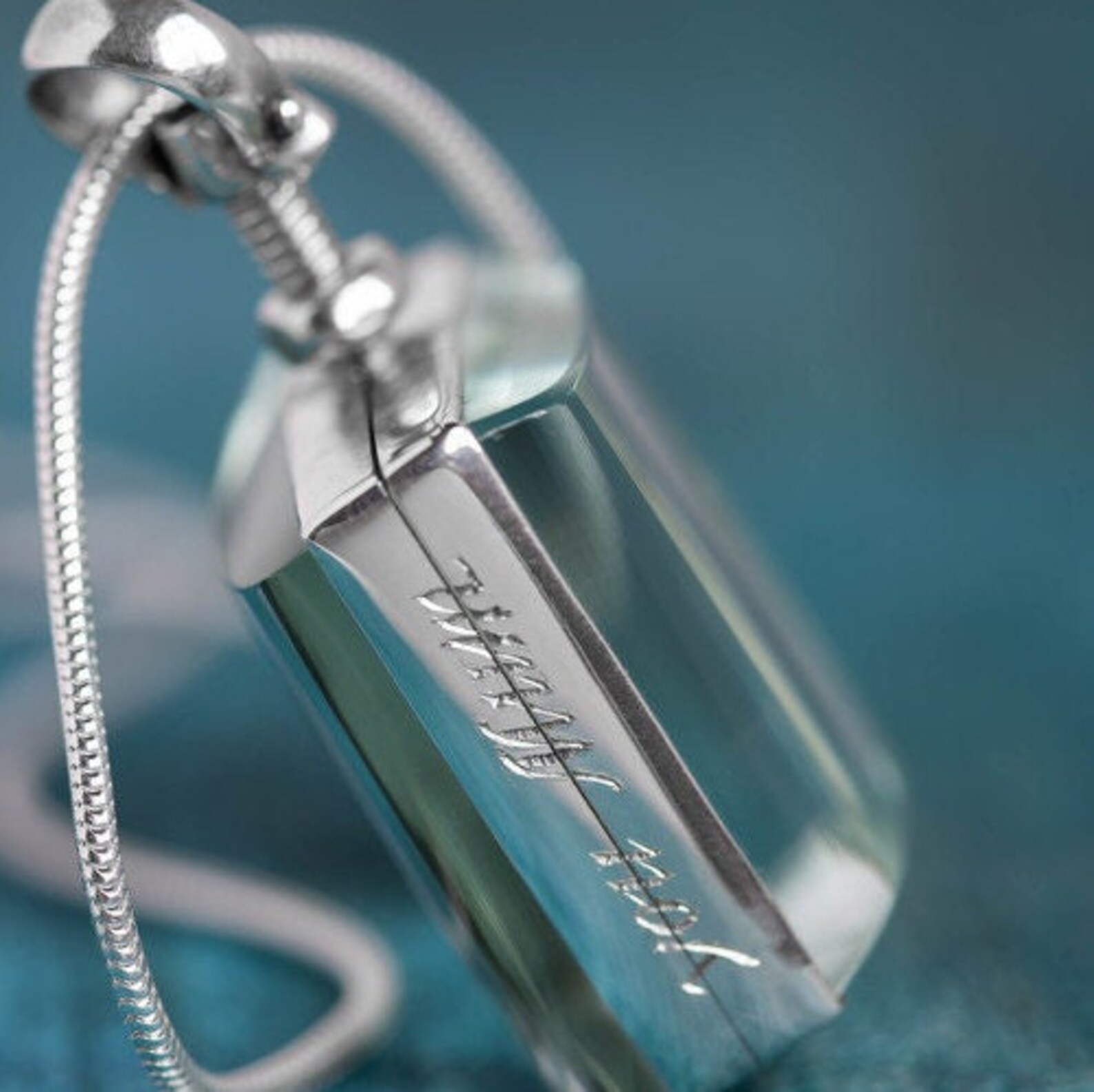 Silver Locket for Hair Glass Locket for Photos Locket Sterling - Etsy