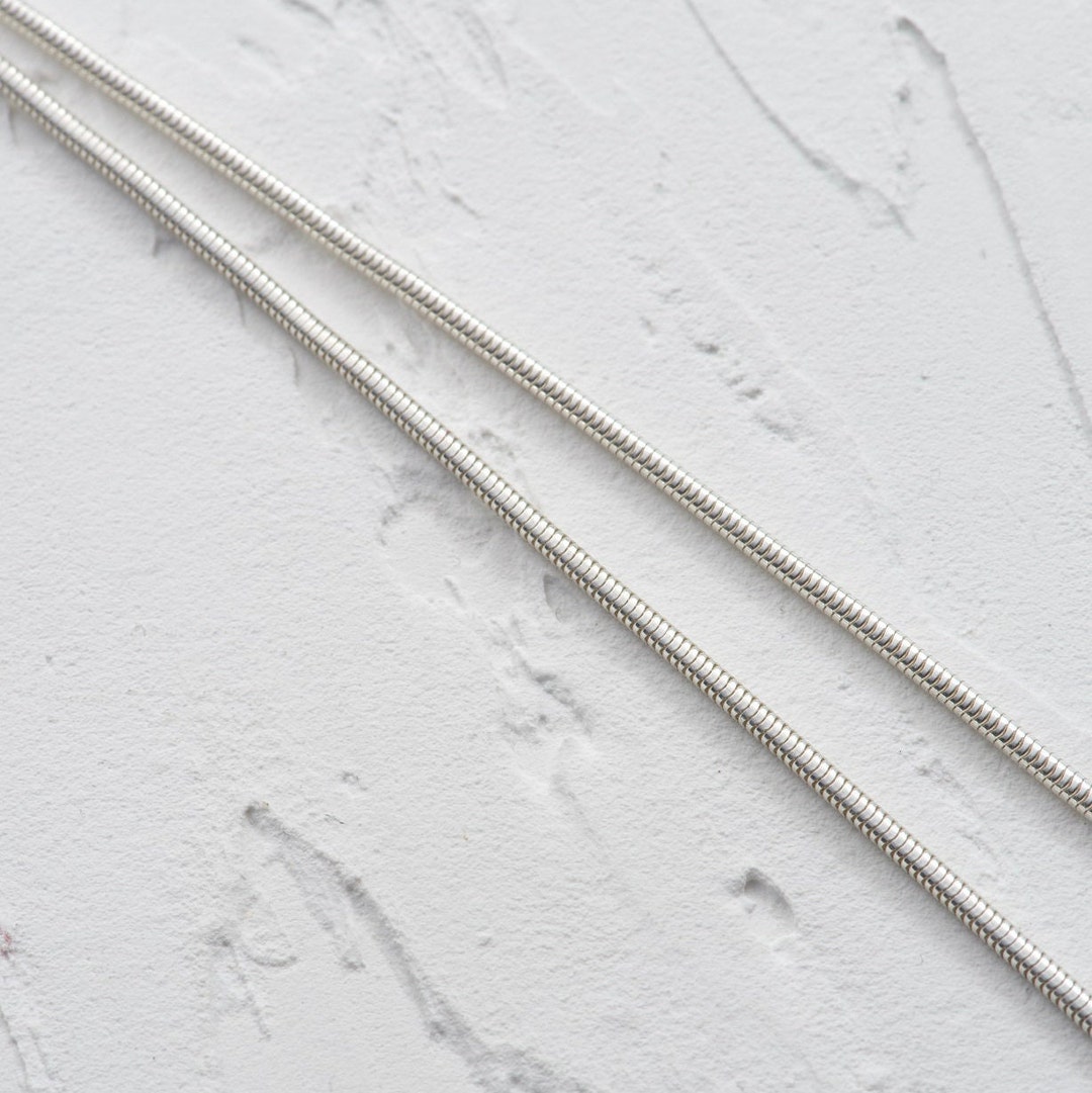 Long Silver Chain Sterling Silver Snake Chain Silver Chain Silver Snake ...