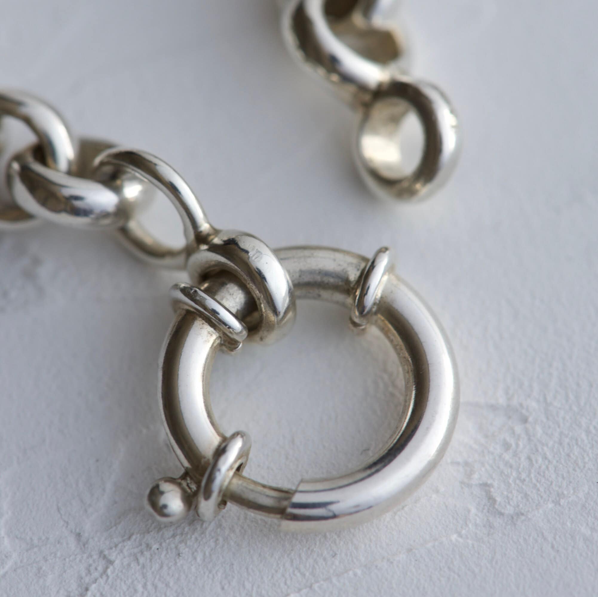 Small Wrist Bracelet Belcher Bracelet for Small Wrist Chunky Sterling ...