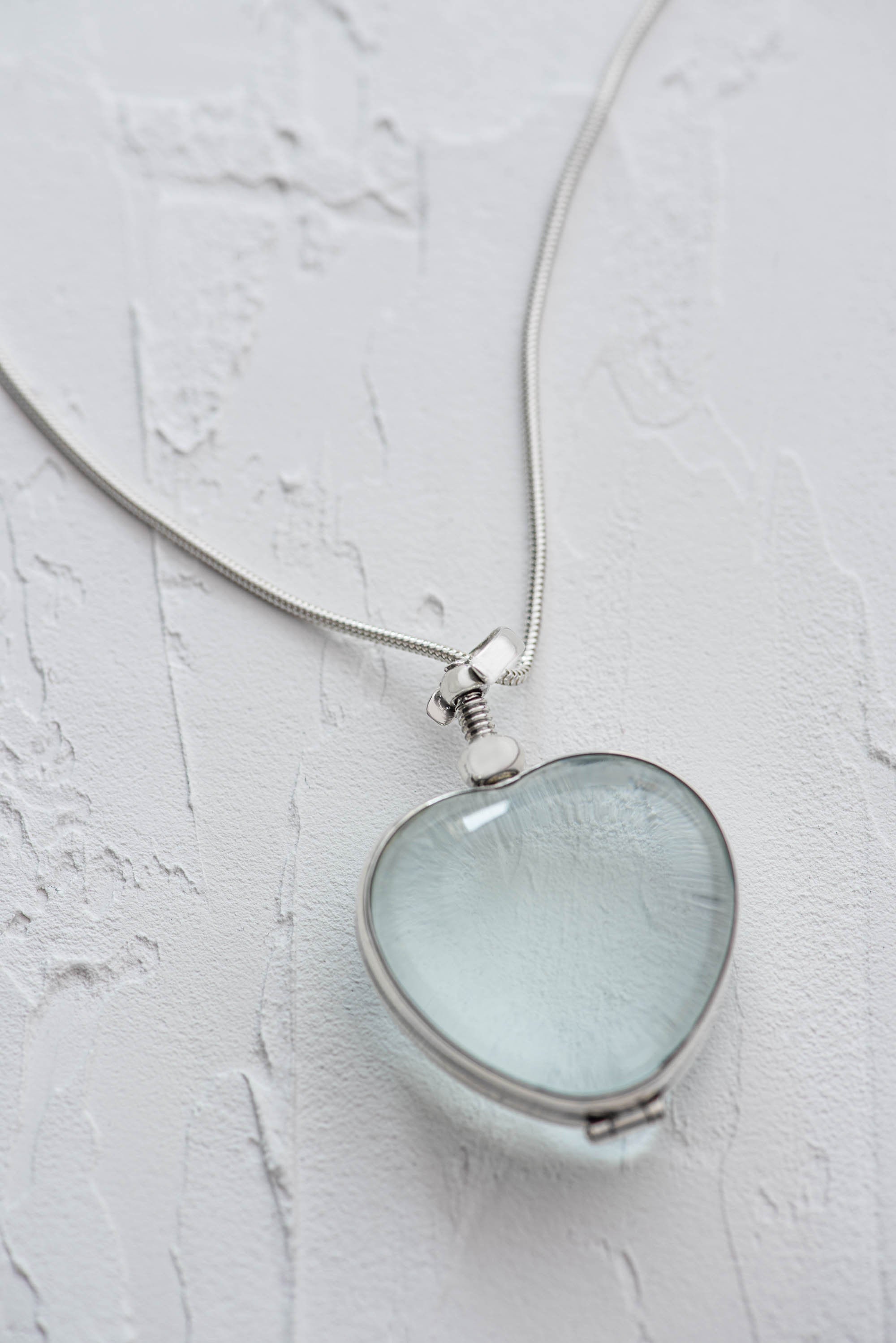 Large Heart Silver Lockets for Hair Glass Locket for Photo - Etsy