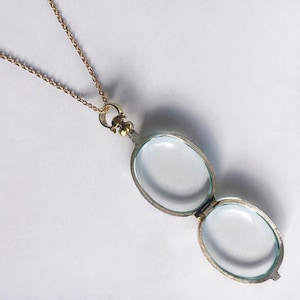 Fillable Locket Gold Filigree Locket for Crystal Personalized Jewelry ...