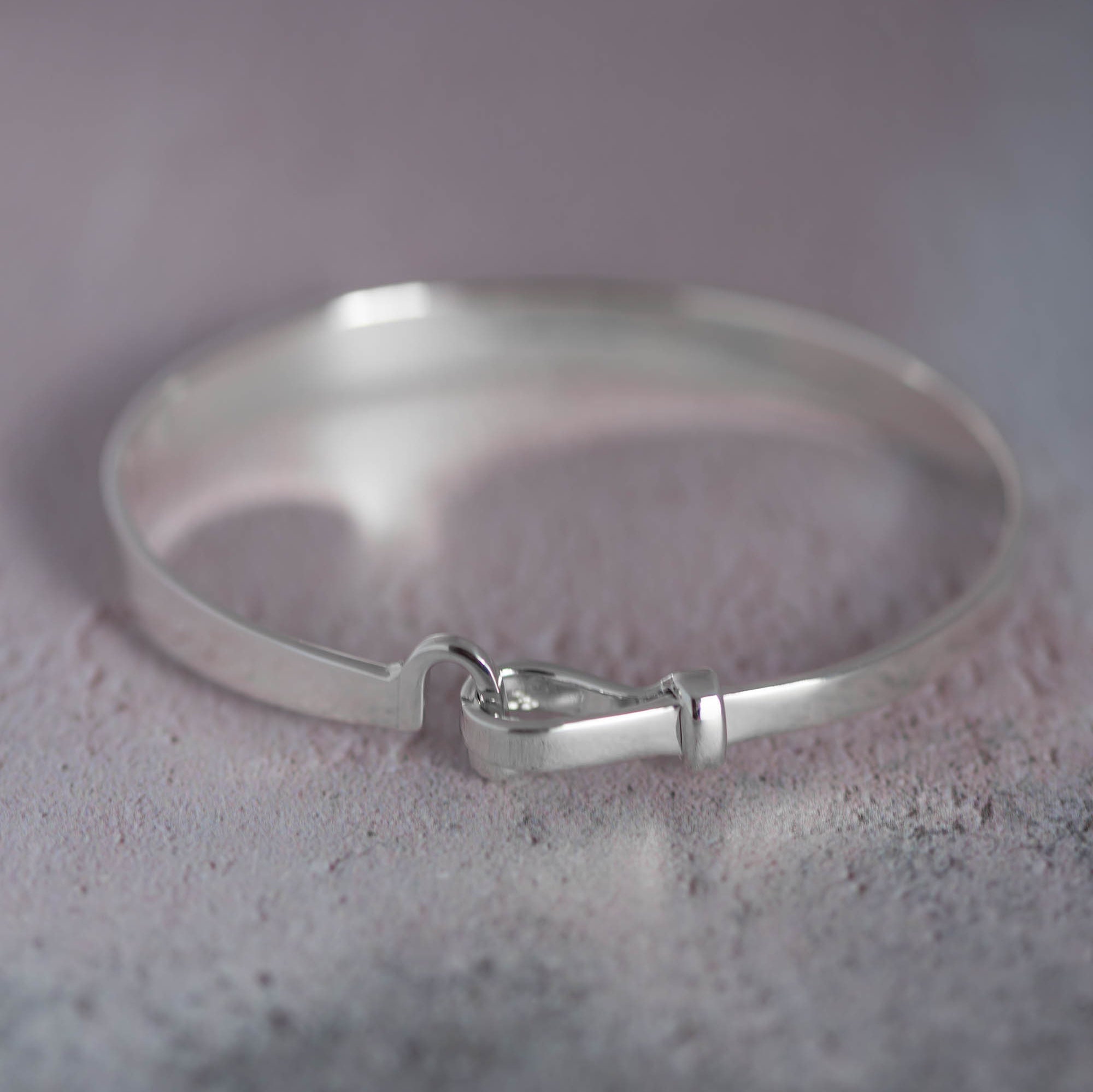 Personalized Small Wrist Silver Bangle Small Silver Bracelet for Small ...