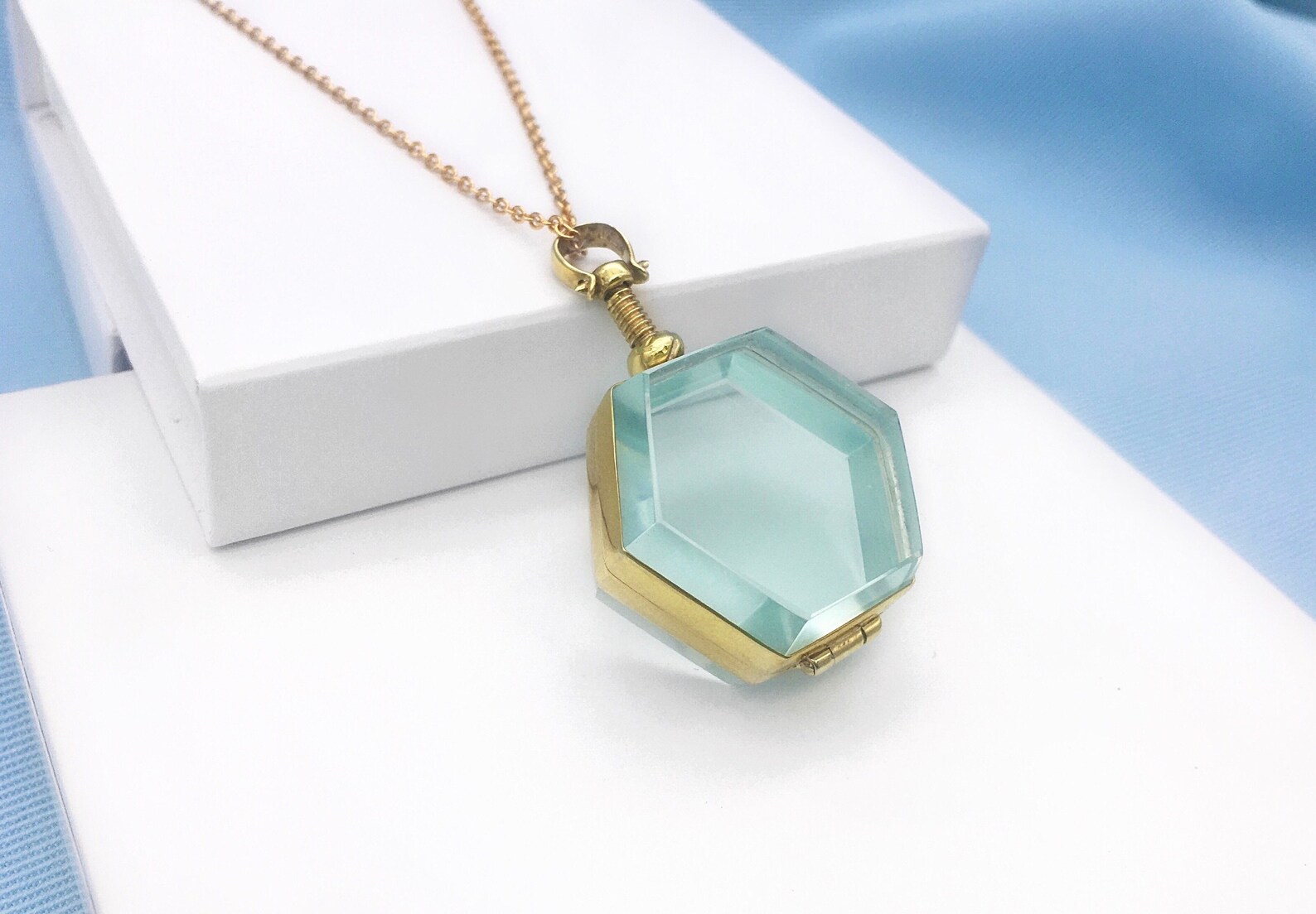 Medium Gold Fillable Locket Choose a Shape gold Message | Etsy