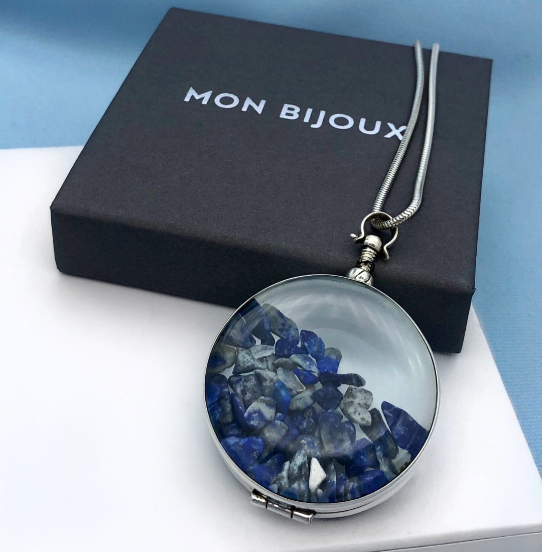 Round Locket for Gemstones Birthstones Locket Birthstone Jewellery ...