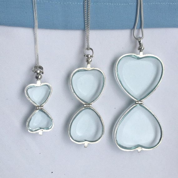 Silver Heart Locket Silver Locket for Hair Locket for Photos - Etsy