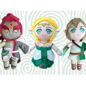 Zelda Plush - Tears of the Kingdom- Zelda Link & Ganondorf - TOTK BOTW ...