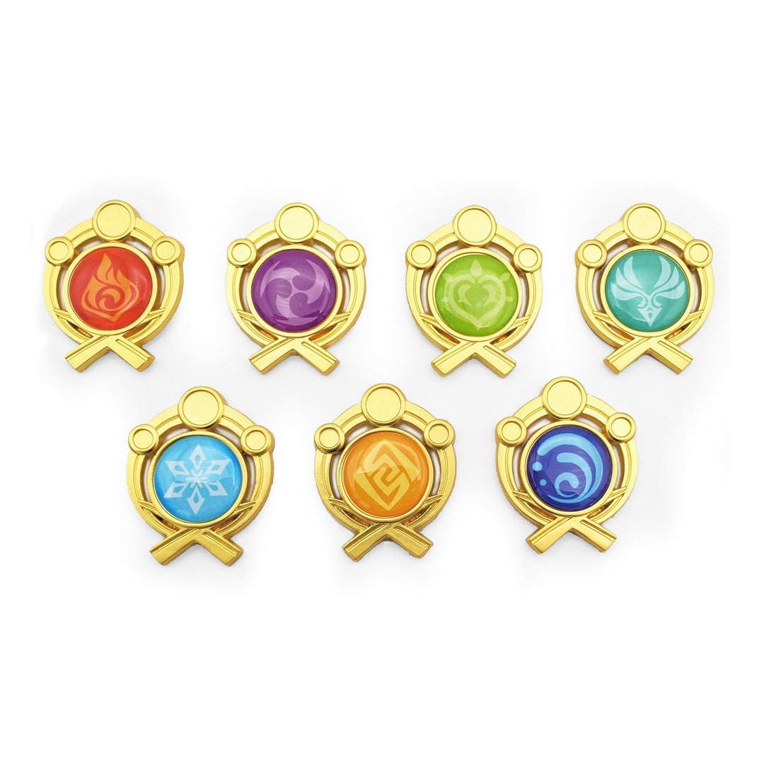 Genshin Impact Inazuma Vision Deluxe Pins Keychains - Etsy Canada